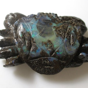 Boulder Opal Crab Carving - 38 Carat - Australia - Etsy