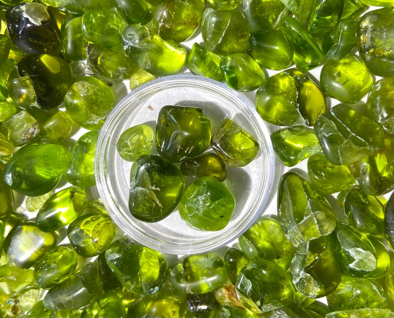 25 Carats of Gem Grade Tumbled Arizona Peridot Picked From Lot ...