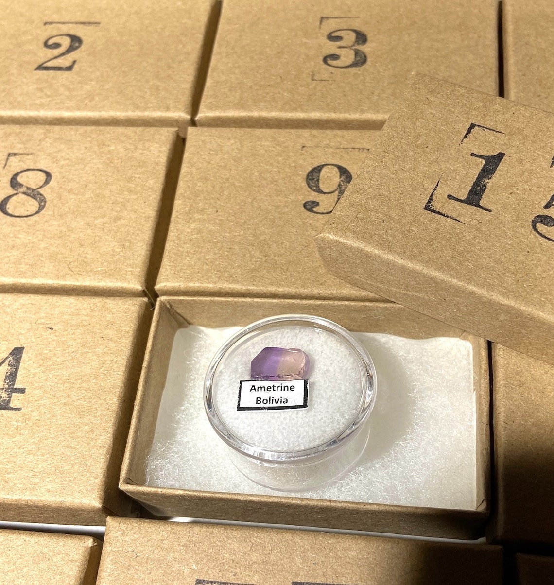 Geologic Advent Calendar 24 Specimens of Minerals Fossils - Etsy