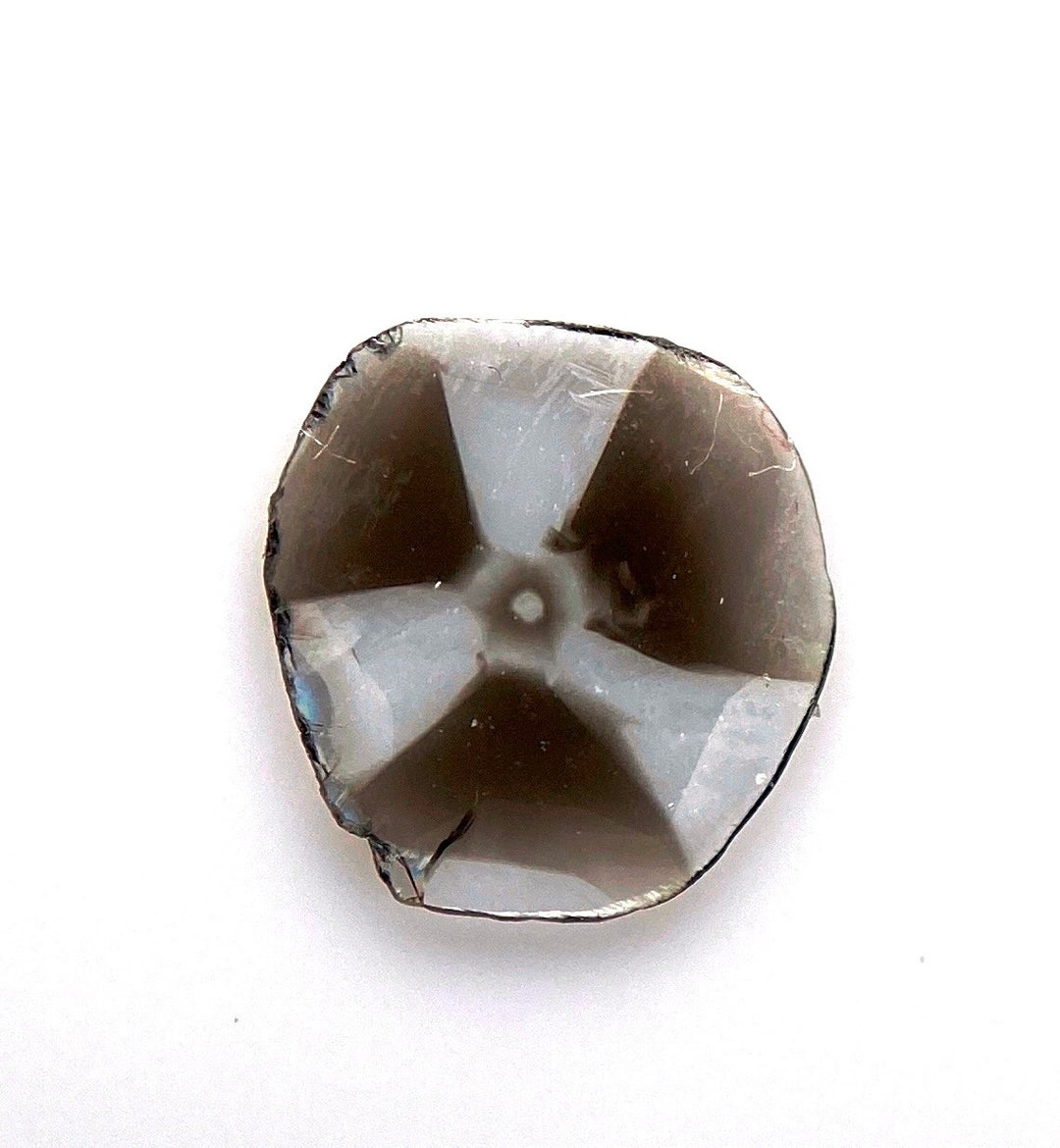 Rare 0.19 Carat Trapiche Diamond Slice - Natural Diamond Radiation ...