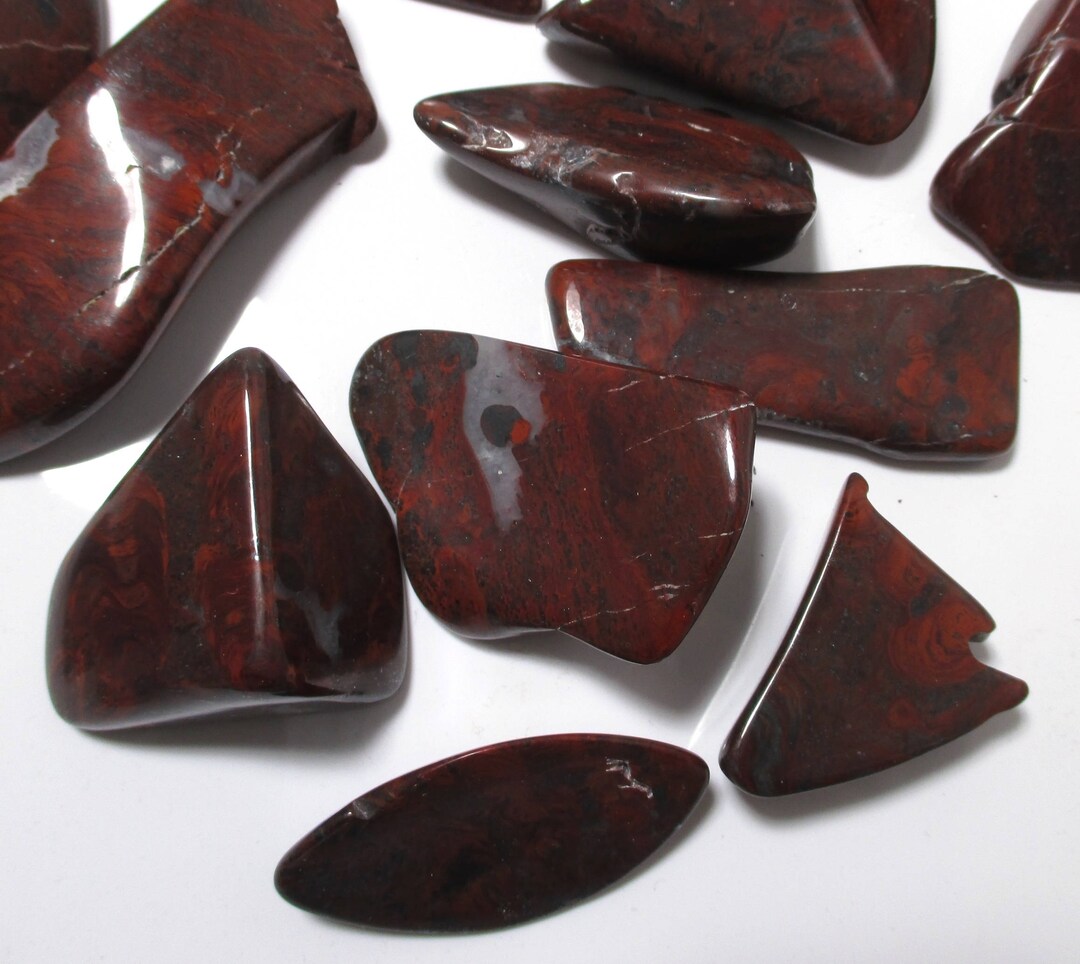 ONE Trumbled Stromatolite Fossil - Collenia Undosa - Red / Black Colors ...