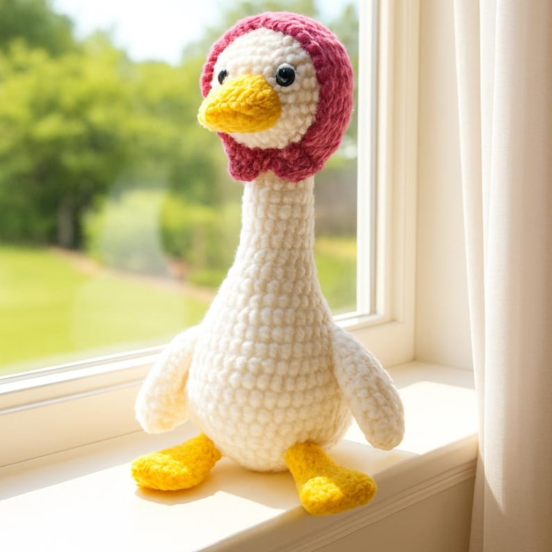 Amigurumi Long Neck Silly Mother Goose Crochet Pattern | Downloadable ...