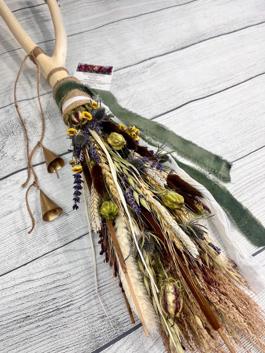 Floral Witch Broom, Harvest Besom, Floral Wall Decor, Altar Besom, Protection Besom Broom, - Etsy