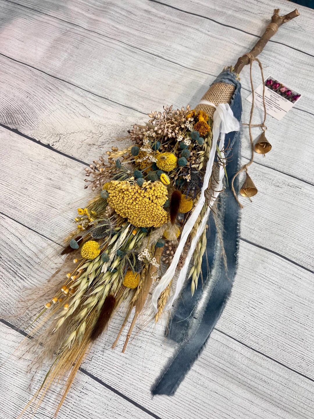 Floral Witch Broom, Harvest Besom, Floral Wall Decor, Altar Besom, Protection Besom Broom, - Etsy