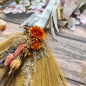 Floral Witch Broom, Harvest Besom, Floral Wall Decor, Altar Besom, Protection Besom Broom, - Etsy