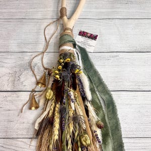 Floral Witch Broom, Harvest Besom, Floral Wall Decor, Altar Besom, Protection Besom Broom, - Etsy
