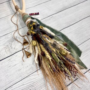 Floral Witch Broom, Harvest Besom, Floral Wall Decor, Altar Besom, Protection Besom Broom, - Etsy