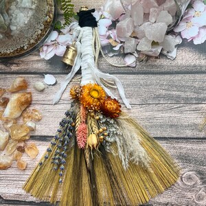Floral Witch Broom, Harvest Besom, Floral Wall Decor, Altar Besom, Protection Besom Broom, - Etsy
