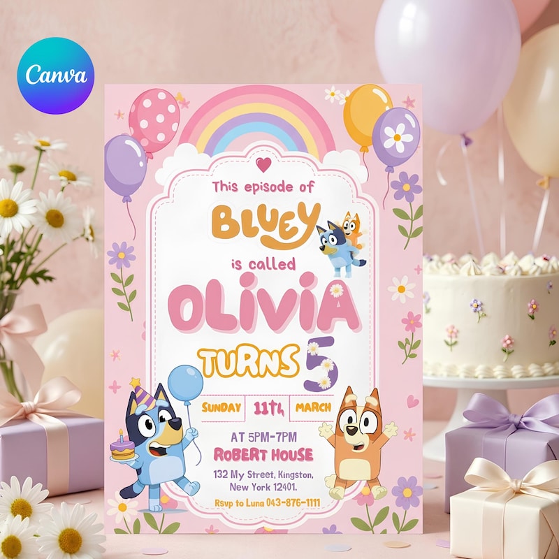 Bluey Banners Printable - Etsy