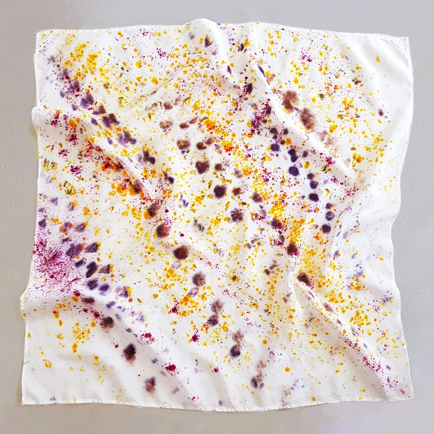 DIY Kit Natural Dye Silk Scarf Kit - Dye Your Own Silk Scarf With ...
