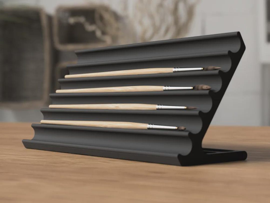 Paintbrush Holder – Minimalist Brush Organizer for Desk & Studio - Etsy