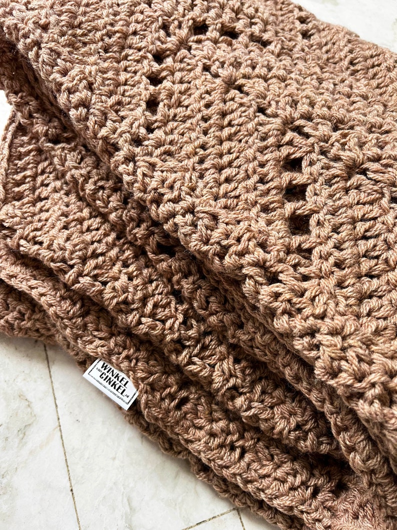 Neutral Sand Color Crochet Chevron Blanket Natural Home Decor Throw ...