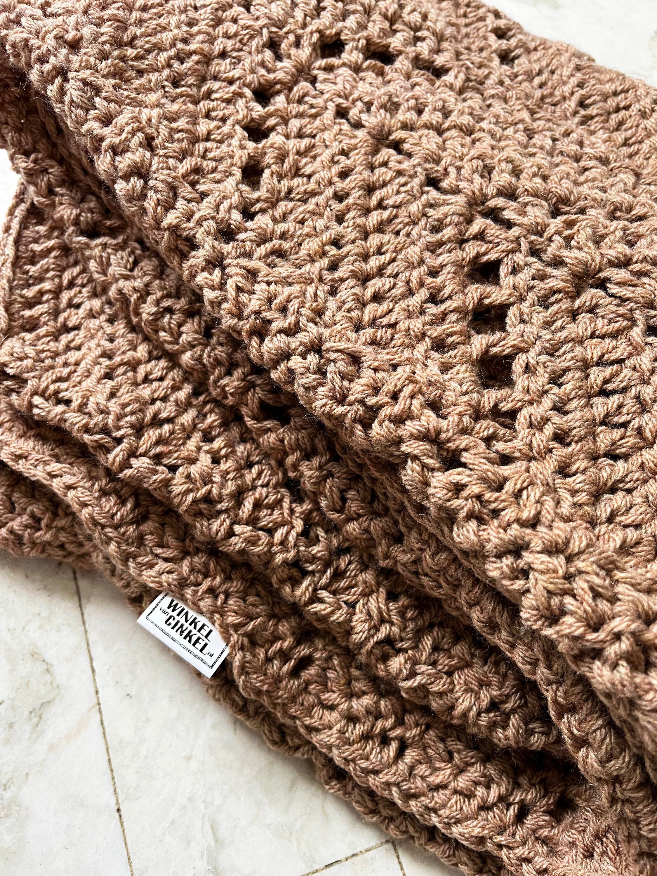 Neutral Sand Color Crochet Chevron Blanket Natural Home Decor Throw ...