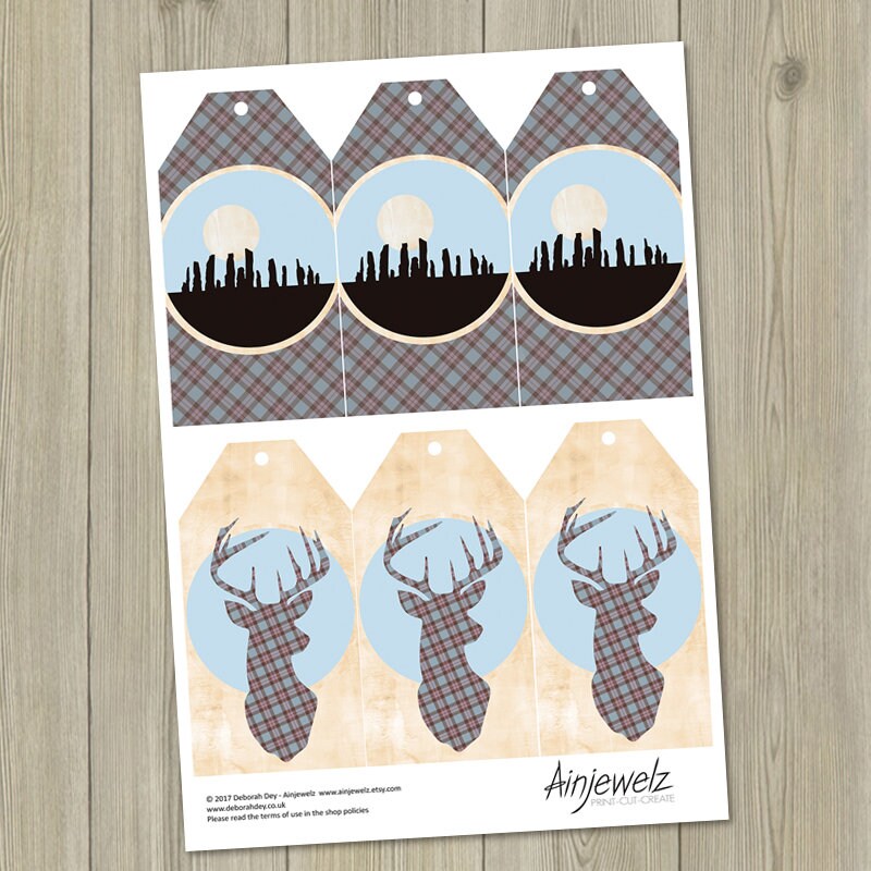 Scottish Download Tags Plaid Tags Scottish Printable Scotland Tags ...