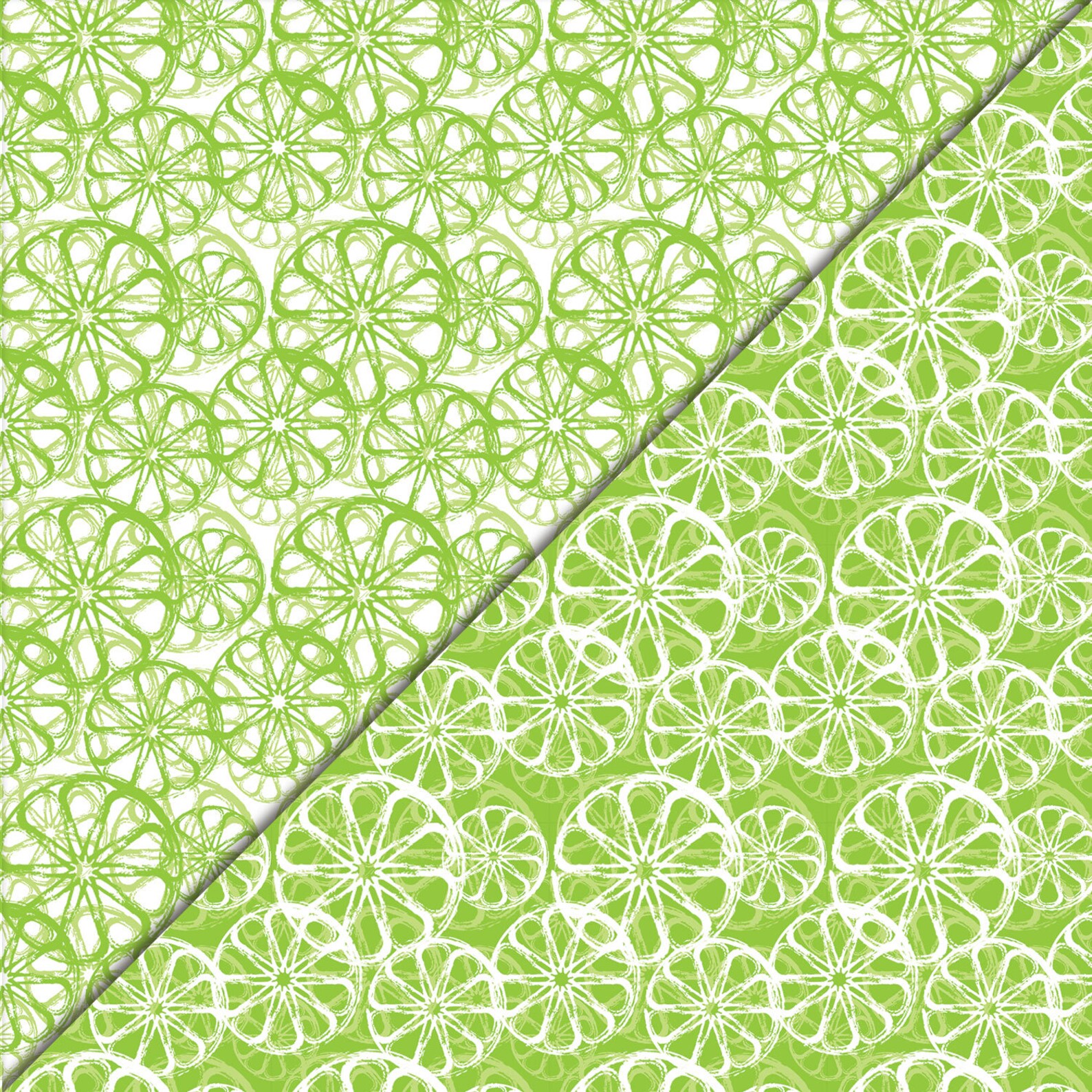 Lime Green Printable Scrapbook Paper Download Fruit Pattern | Etsy
