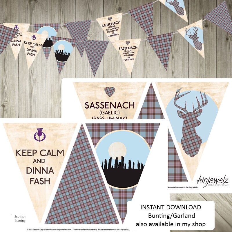 Printable Cupcake Wrappers Scotland Party Download Scottish Printable ...