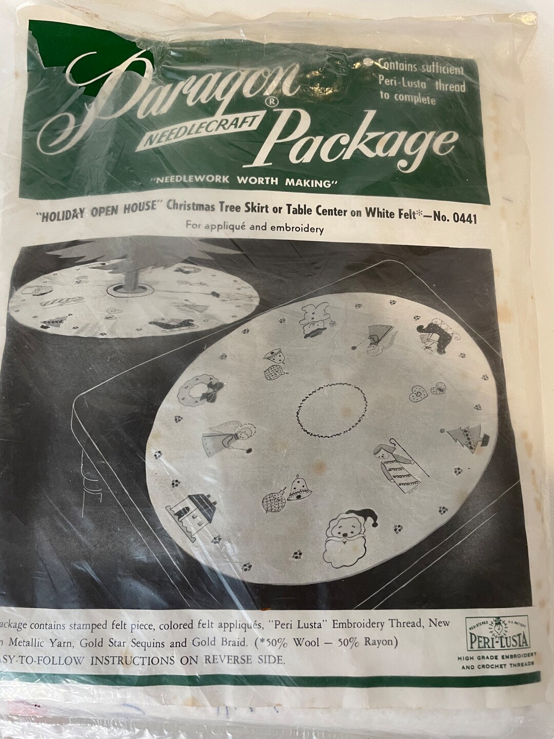 Vintage 1960s PARAGON KIT 0441 Holiday Open House White Christmas Tree ...