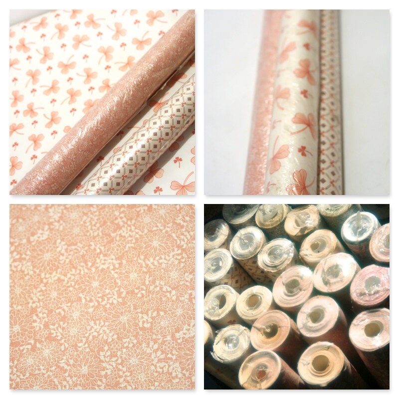 Vintage FULL ROLL Shelf Drawer Liner Paper PEACH or Apricot | Etsy