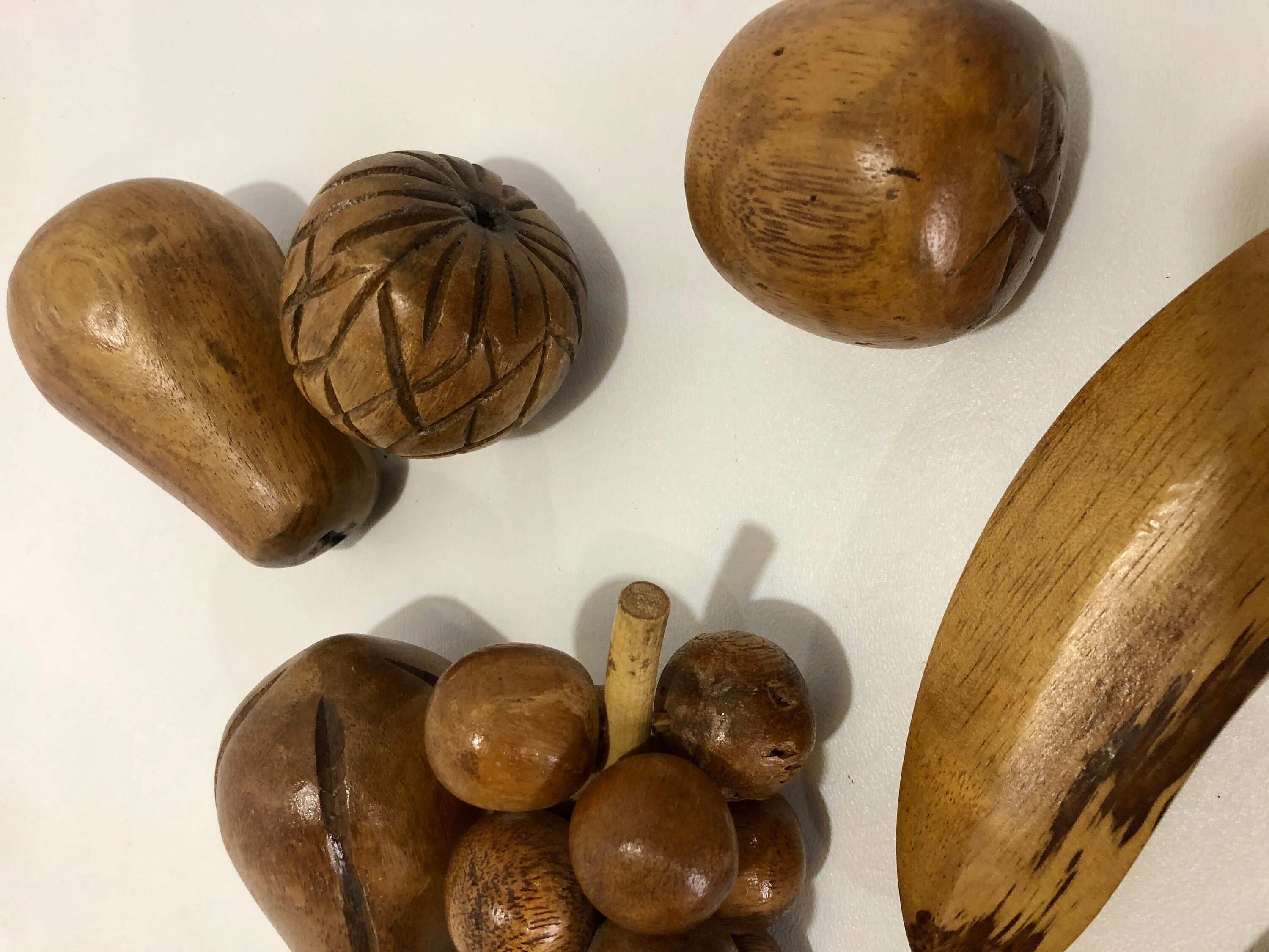 Vintage 14 Piece Lot of Teak Wood FRUIT Mid Century Danish | Etsy