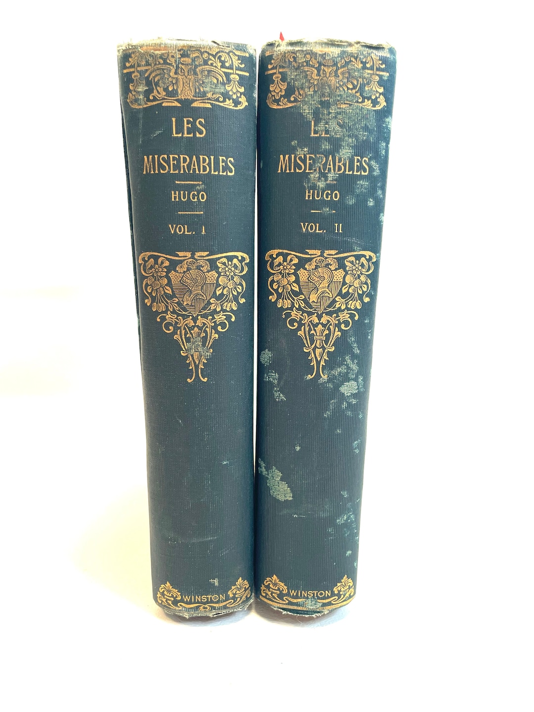 Vintage Early Edition Victor Hugo LES MISERABLES Two Volume Copy Late ...