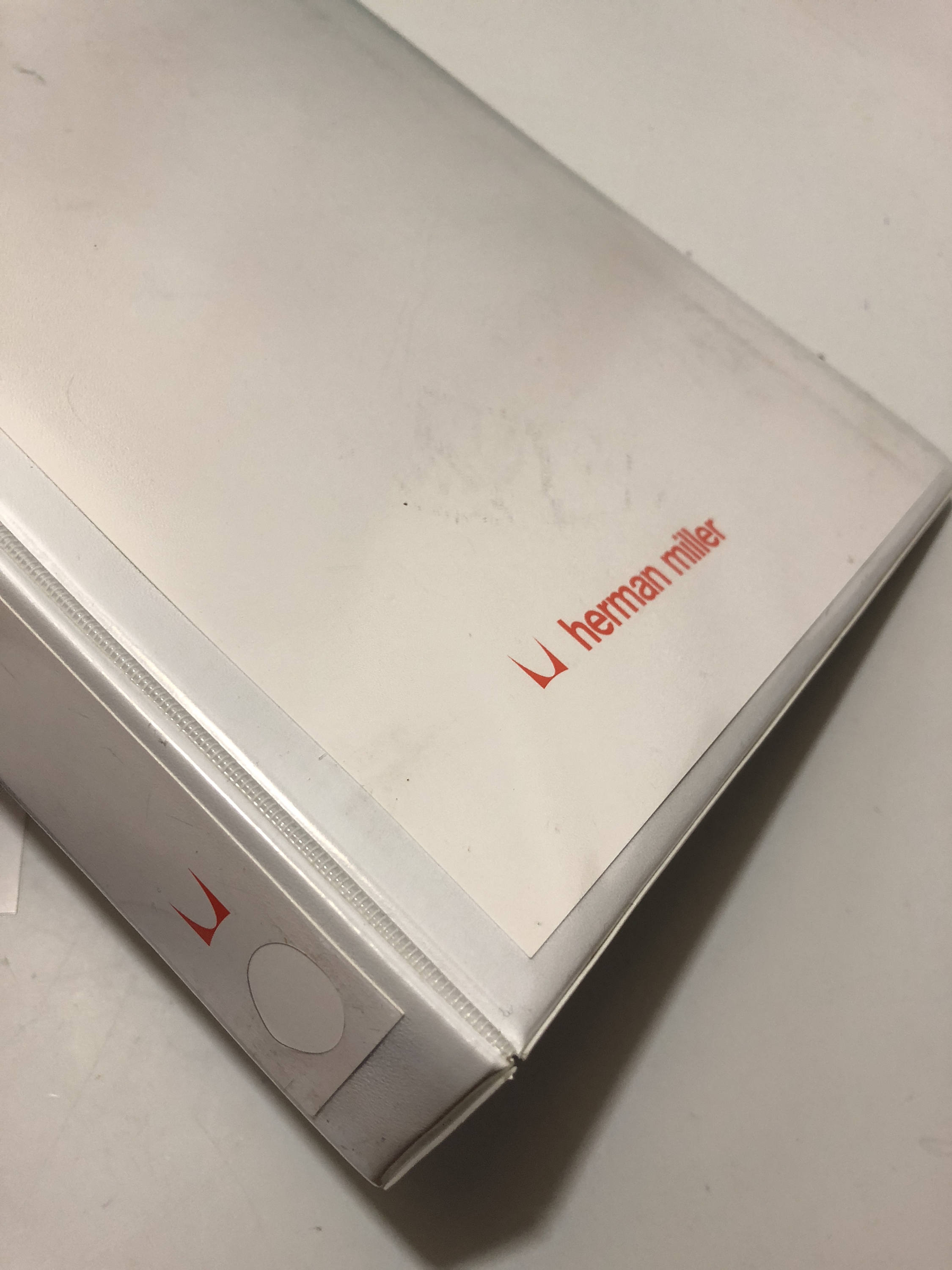 Vintage Herman Miller Logo Red Letter Head for 3 Ring BINDER Cover Page ...