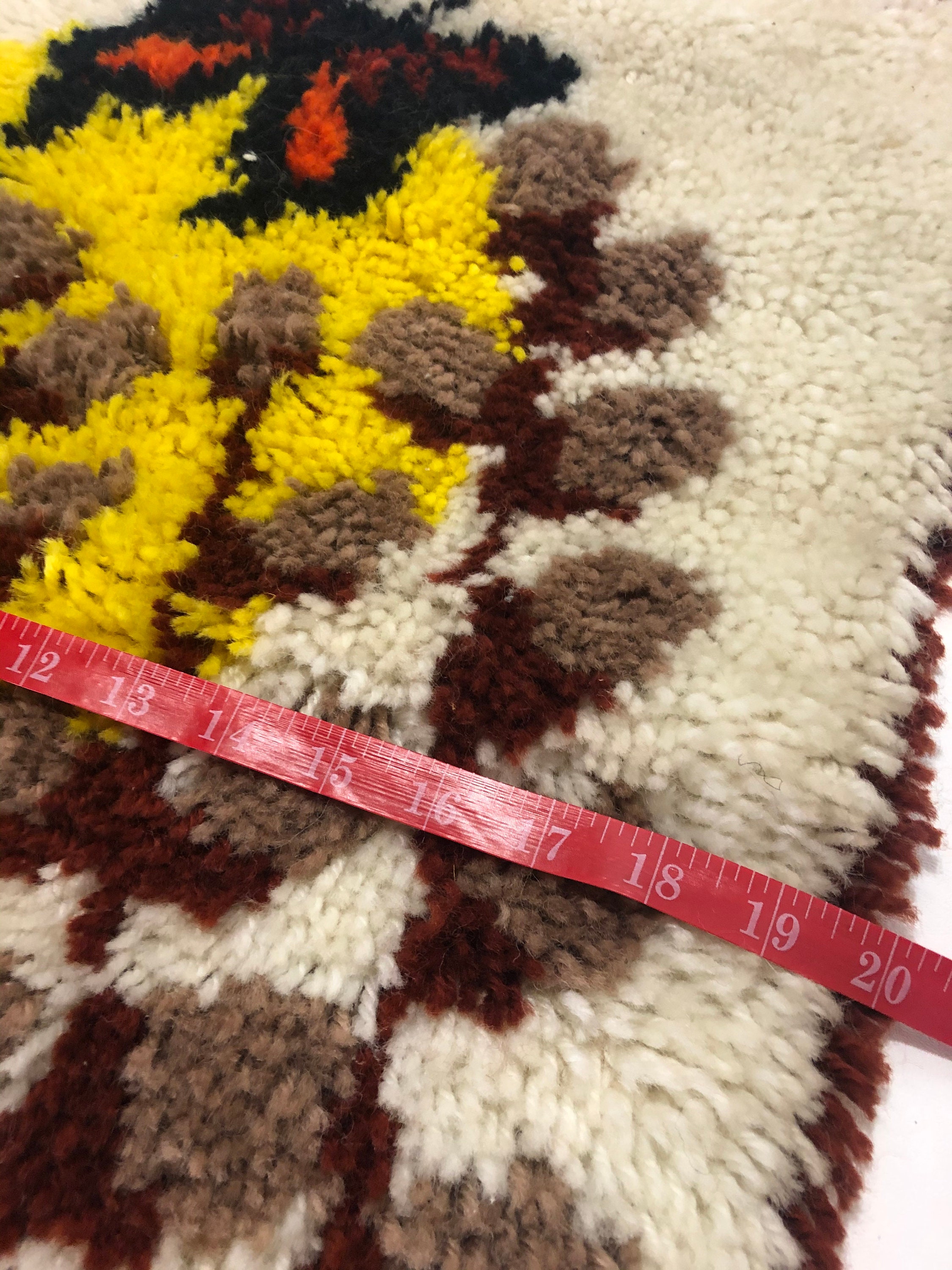 Vintage Latch Hook Rug COMPLETED Wall Hanging Monarch | Etsy