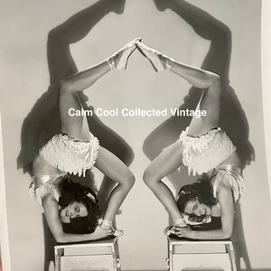 Vintage Set of 4 ORIGINAL 8x10 Photographs 1940s TWINS Acrobat - Etsy