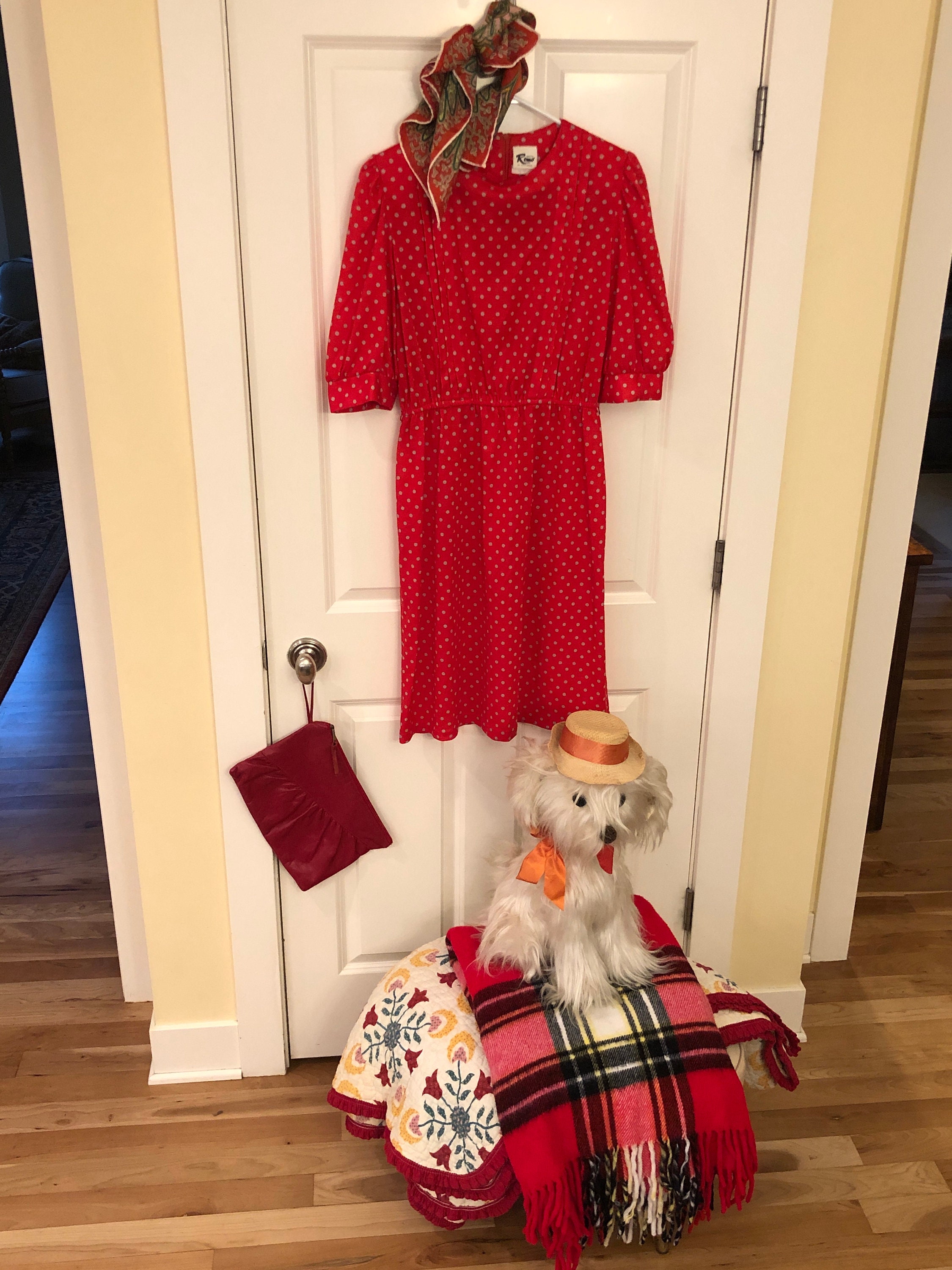 Vintage TROY ROBE Fuzzy Cozy Tartan Plaid Check Camp Picnic | Etsy