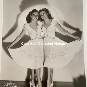 Vintage Set of 4 ORIGINAL 8x10 Photographs 1940s TWINS Acrobat - Etsy