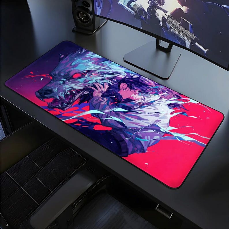 Yuta Okkotsu Desk Mat, JJK Anime Gaming Mouse Pad, Dark Anime Desk Mat ...