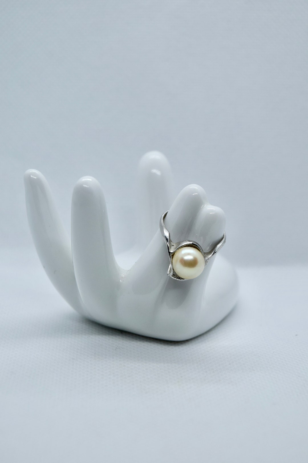 Stackable Ring, Simple Ring, Minimalist Ring, Pearl Ring, Dainty Ring ...