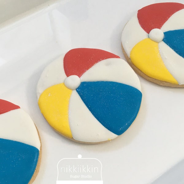 Beach Ball Cookies - Etsy