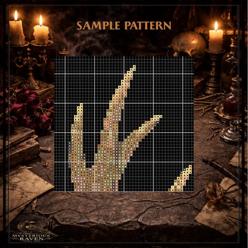 Dragon Queen Cross Stitch Pattern: Fire and Ice Dragons, Sword Shield ...