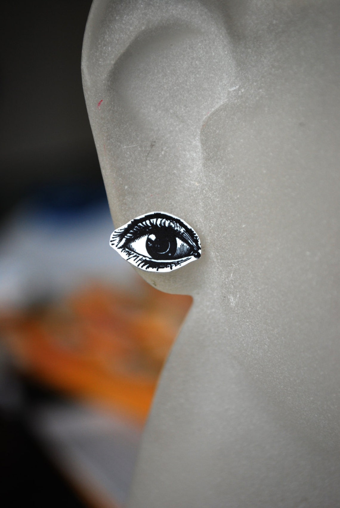 Eye Earrings Earrings for Optometrist Eye Balls Detailed | Etsy