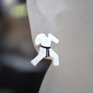 Karate Earrings -- Gi Earrings, MMA Earrings, Witty Earrings, Tae Kwon ...