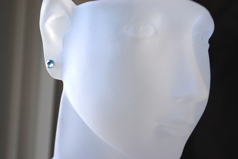 Swarovski Crystal Studs Swarovski Crystals Sterling Silver - Etsy