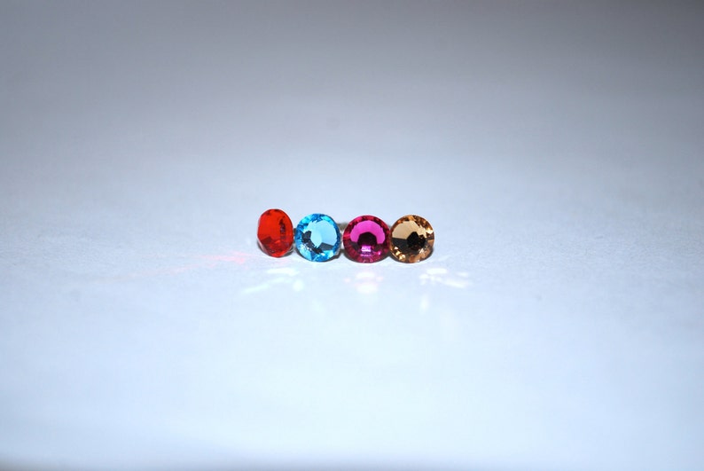 Swarovski Crystal Studs Swarovski Crystals Sterling Silver - Etsy