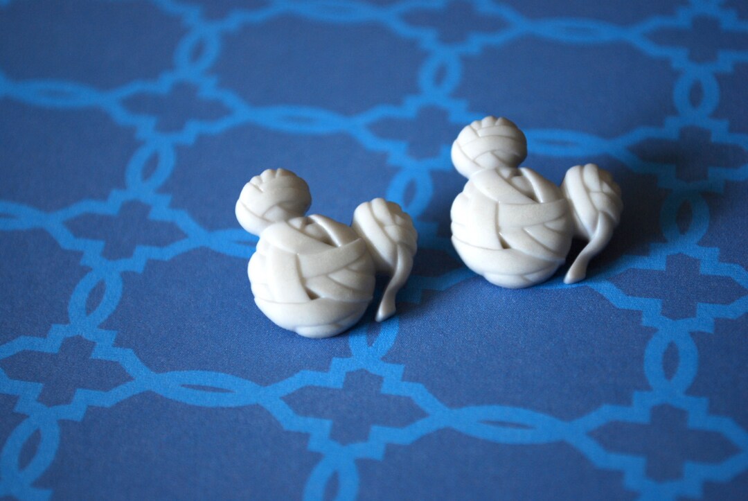 Halloween Mickey Mouse Earrings -- Mummy Mickey Mouse, Mouse Ears ...