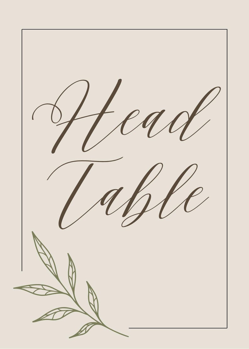 Editable Table Numbers Template • Minimalist Wedding Table Numbers ...