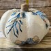 Coastal Large Beach Decoupage Pumpkin, Fall Beach Pumpkin for ...