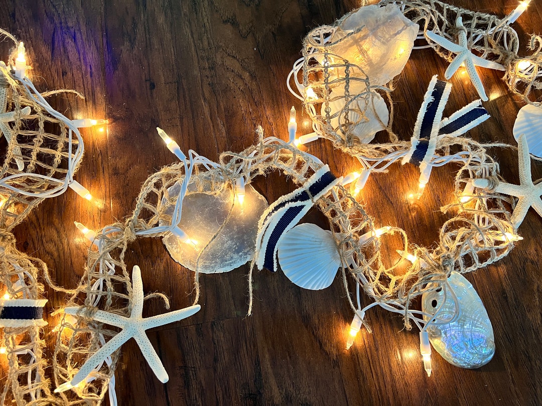 Beach Decor Seashell Garland,beach Garland, 15 Foot Shell Garland ...