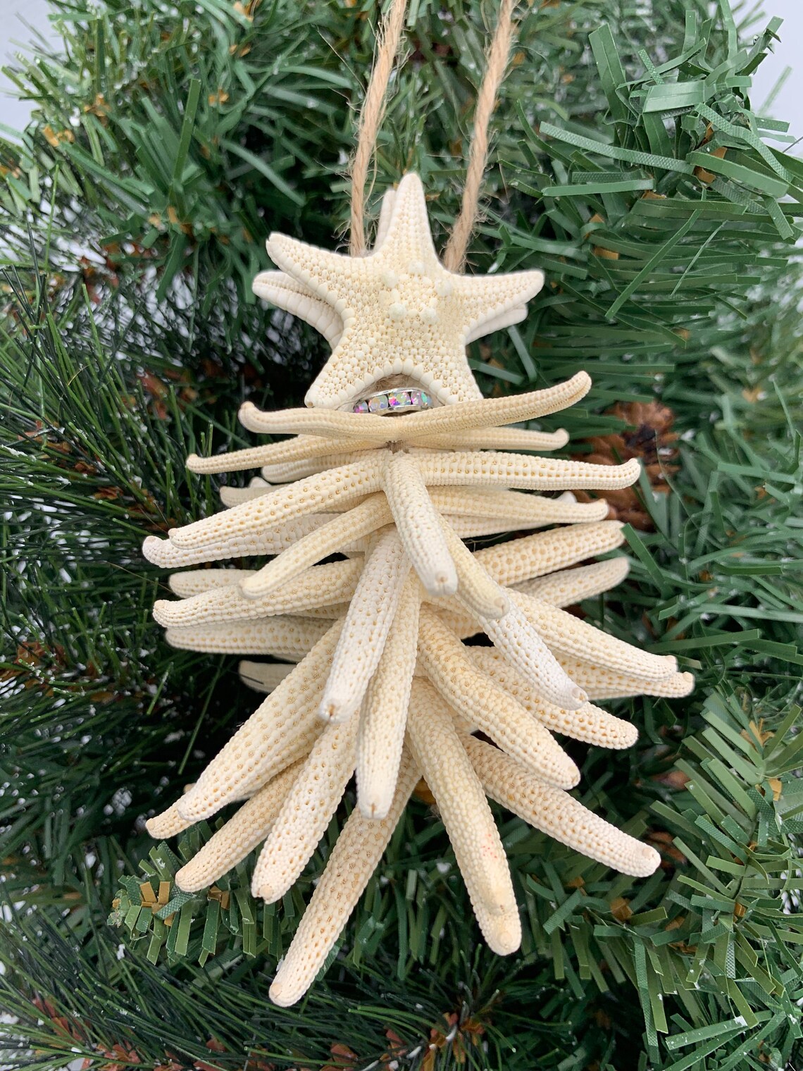 Starfish Tree Christmas Ornament Beach Theme Holiday | Etsy