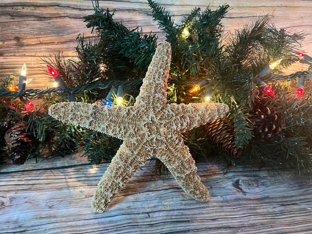 Large Sugar Starfish Tree Topper 9 10 Inch Christmas Tree - Etsy