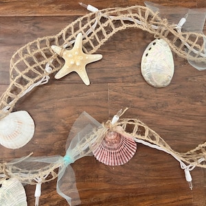 Beach Decor Seashell Garland, Beach Garland, 15 Foot Shell Garland ...