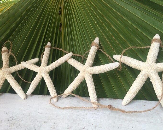 Starfish Beach Wedding Garland, Starfish Garland, Christmas Garland ...