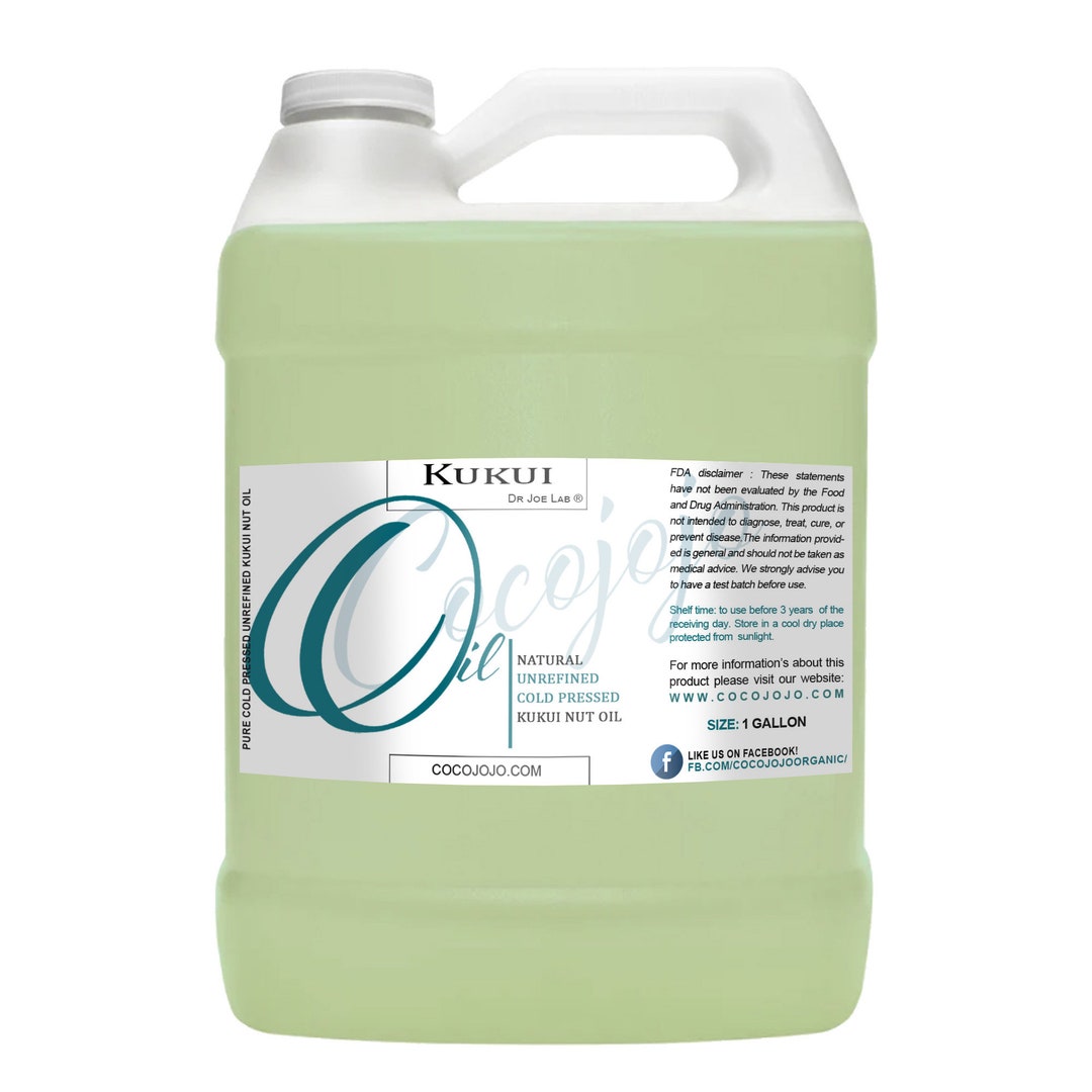 Unrefined Kukui Nut Oil: Cold Pressed, Extra Virgin, Non-gmo Carrier ...