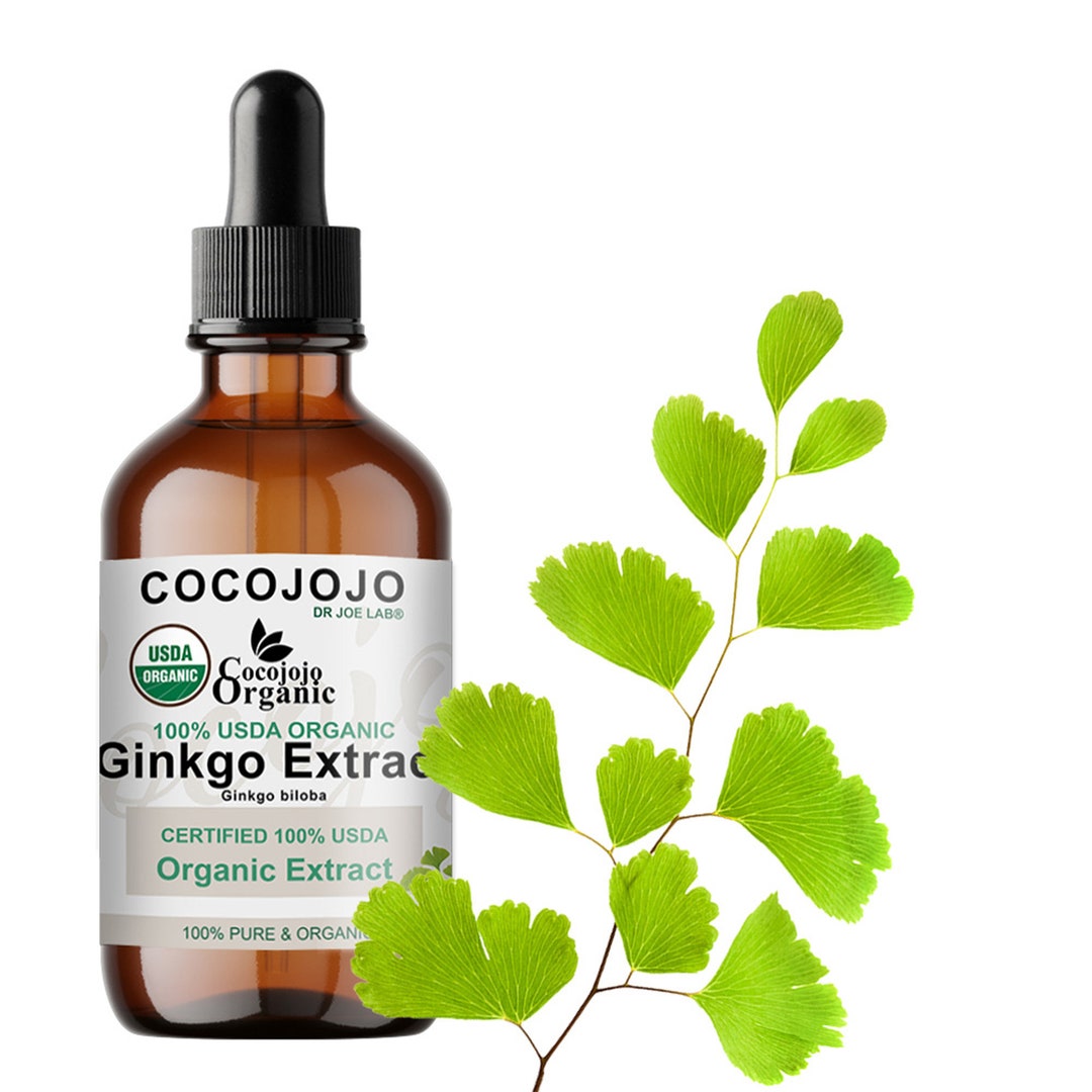 Organic Ginkgo Extract - USDA Certified Alcohol Free Ginkgo Plant ...