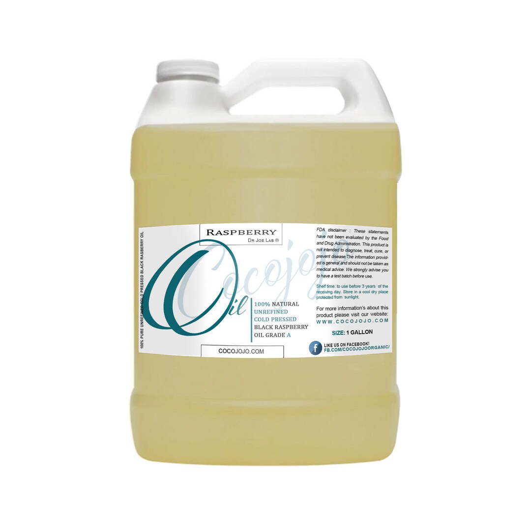 Organic Black Raspberry Seed Oil 100% Pure, Unrefined, Cold Pressed ...