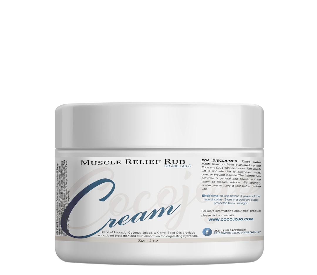 Muscle Rub Pure Natural Formula Deep Tissue Soothing Menthol Pain ...