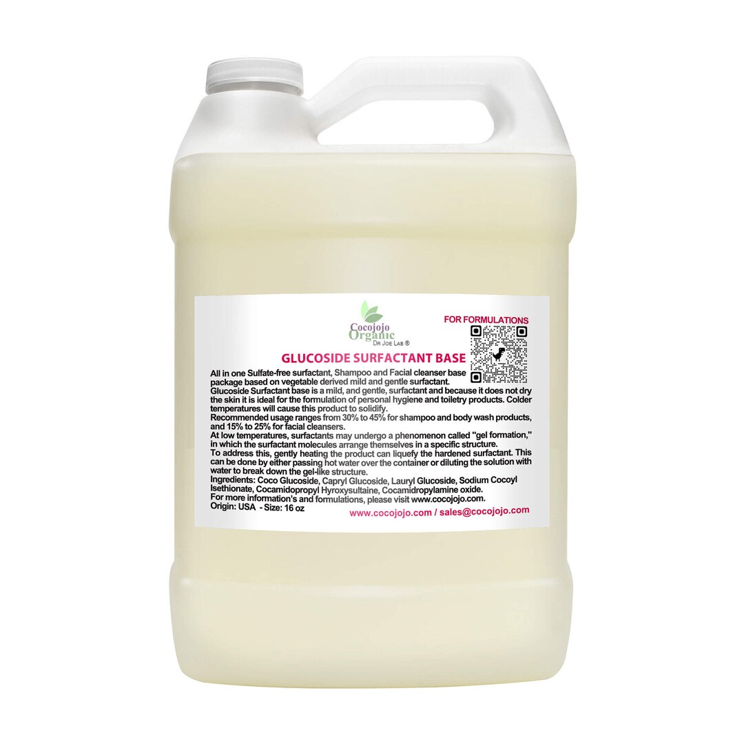 Glucoside Surfactant Base - All in One DIY Shampoo Facial Cleanser ...